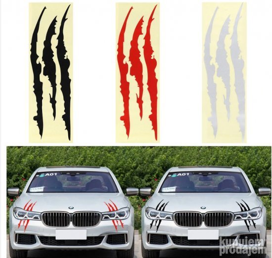 Oziljak od kandzi nalepnica - KupujemProdajem