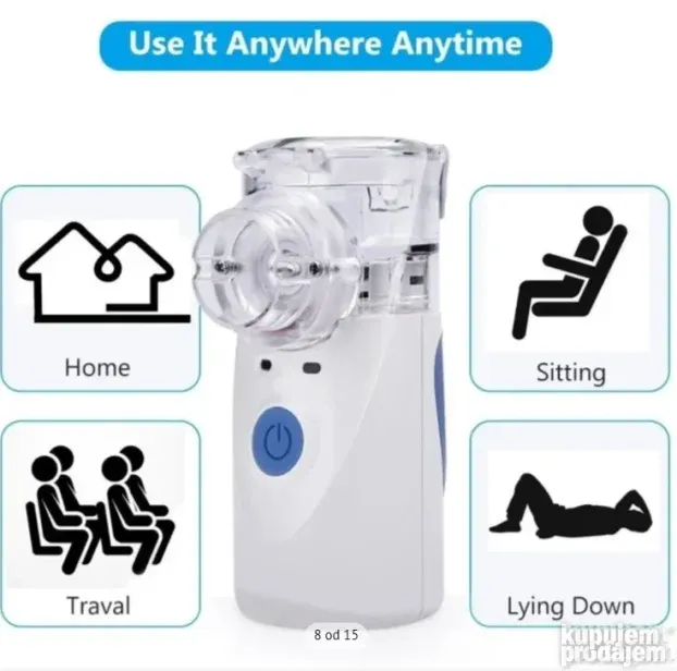 Mini inhalator nebulizator ručni prenosivi za decu i odrasle ...