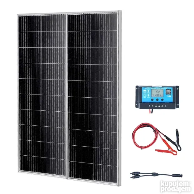 VEVOR 200W Monokristalni Solarni Panel Kit - KupujemProdajem