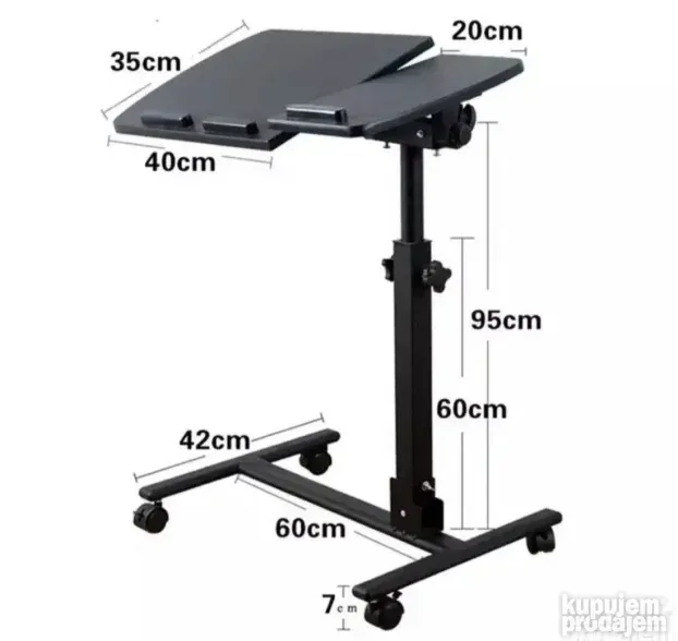 Sto za laptop Prenosivi sto za laptop sto sa tockicima - KupujemProdajem