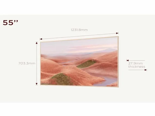 TCL 55A300W QLED 55" 4K UHD 144Hz Matte Screen "Ai" Art Google TV frame ...