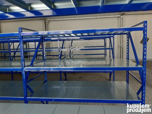 Magacinski i trgovinski rafovi,police,stalaze sa ispunom - KupujemProdajem