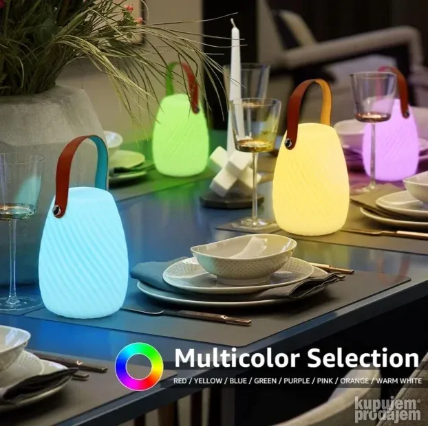 Punjivi prenosni multikolor fenjer IP44 USB-C I - KupujemProdajem