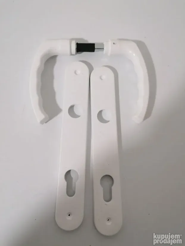 Kvake za drvena vrata PLASTIČNE BELE Model 4 Novo - KupujemProdajem