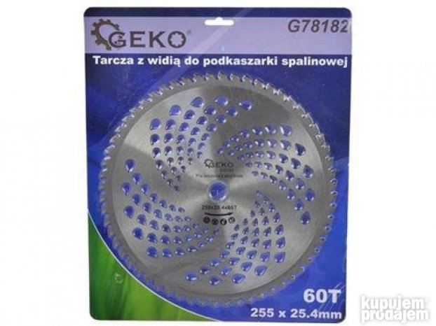 Testera za trimer benzinski 255mm 25,4 mm rupa 60 zuba GEKO ...
