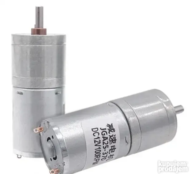 DC Motor sa reduktorom 60RPM 4mm osovina 12V - KupujemProdajem