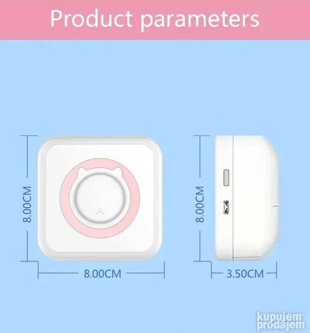 Termalni Stampac Printer Bluetooth Zeleni - KupujemProdajem