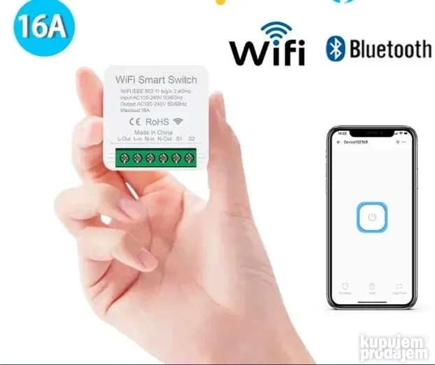 WiFi prekidac 16A Sonoff prekidaci - eWekink ili Tuya - KupujemProdajem
