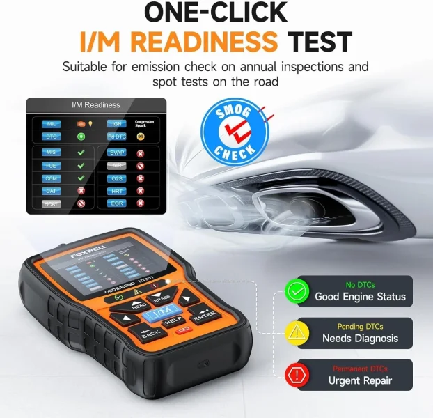 FOXWELL NT301 OBD2 Code Reader Enhanced OBD2 Scanner, Car Di ...