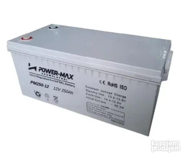 Akumulator POWER-MAX PM250-12 12V 250Ah - KupujemProdajem