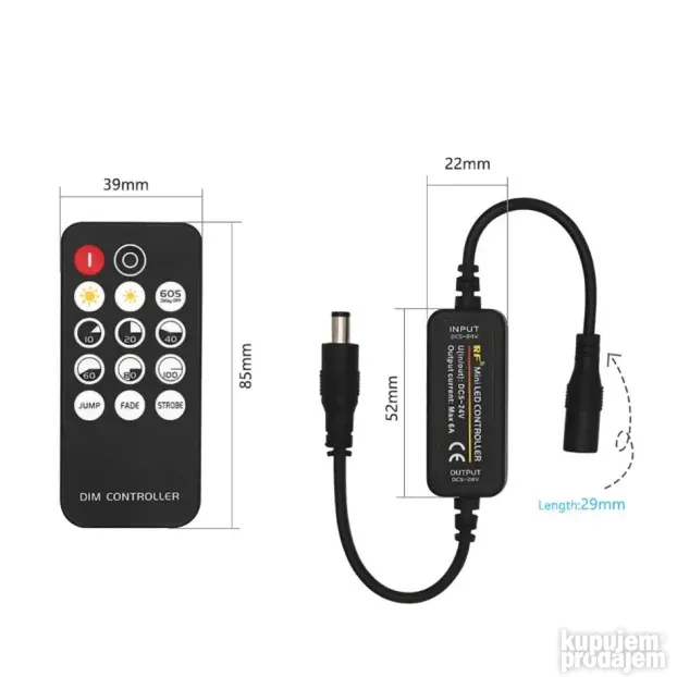 Daljinski kontroler 12V-24V 6A daljinska bezicna kontrola - KupujemProdajem