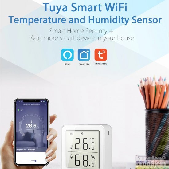 WiFi Termometar Smart Life - Wireless thermometer vlagometar ...