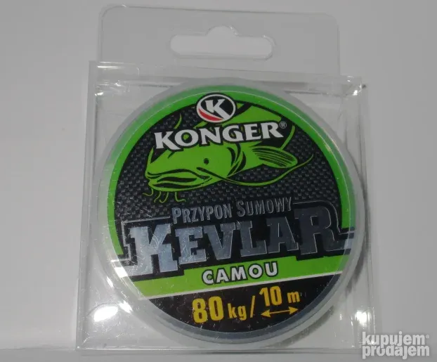 Kevlar Camou Konger 80 kg 10 m (predvez za soma) - KupujemProdajem