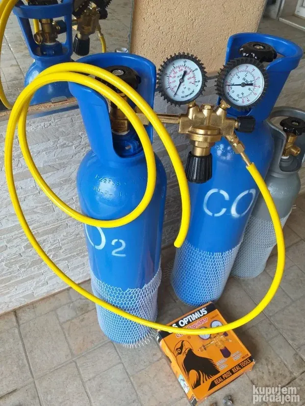 Boce za Co2 gas 10l 5l Manometar i Crevo - KupujemProdajem