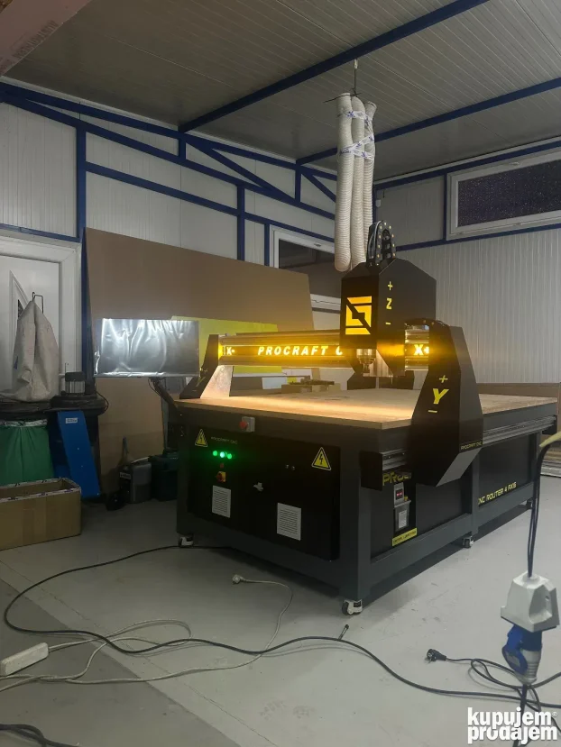 CNC ruter CNC masina 2200mm x 1200mm + rotaciona 4. osa - KupujemProdajem