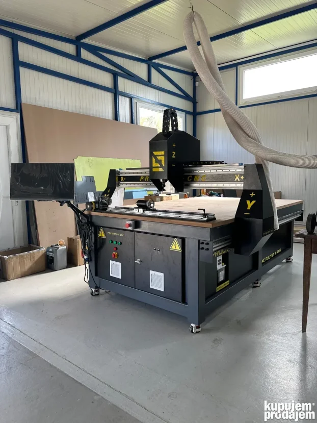 CNC ruter CNC masina 2200mm x 1200mm + rotaciona 4. osa - KupujemProdajem