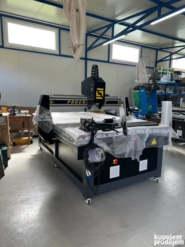 CNC ruter CNC masina 2200mm x 1200mm + rotaciona 4. osa - KupujemProdajem