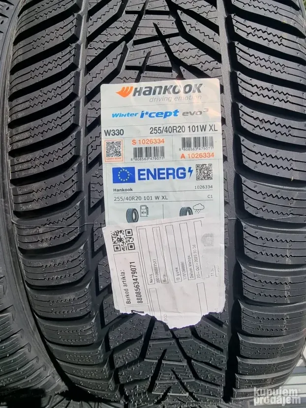 nove zimske gume 255/40 r 20 hankok - KupujemProdajem