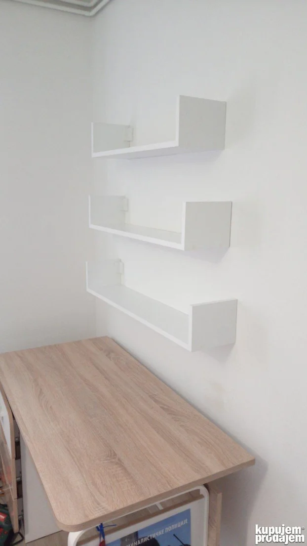 Police za zid,3 zidne police, police za knjige,Dublje - KupujemProdajem