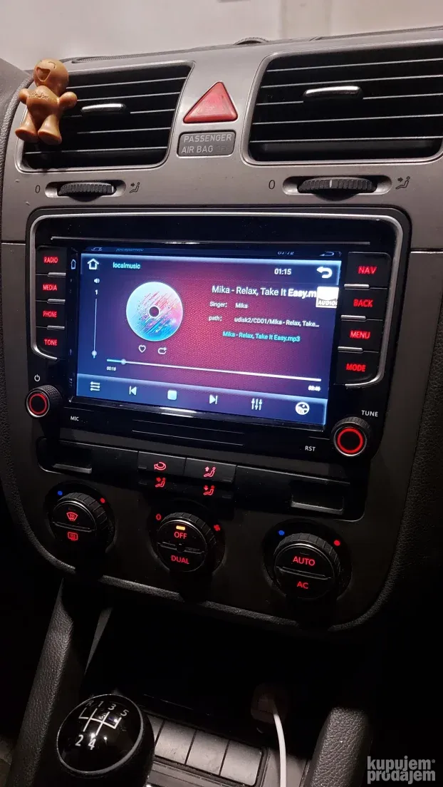 VW golf 5 Multimedia 7" android 4+64G sa ugradnjom kamere vw ...