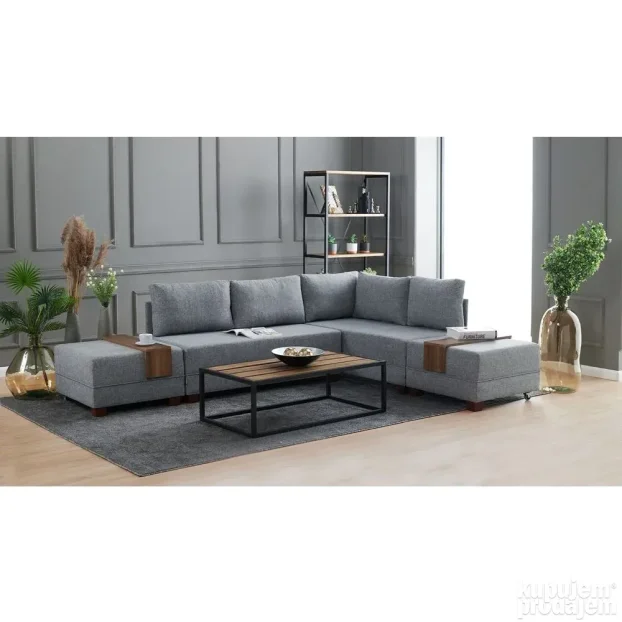 Atelier Del Sofa Fly Ugao Kauč na Razvlačenje Desno - Sivi U ...