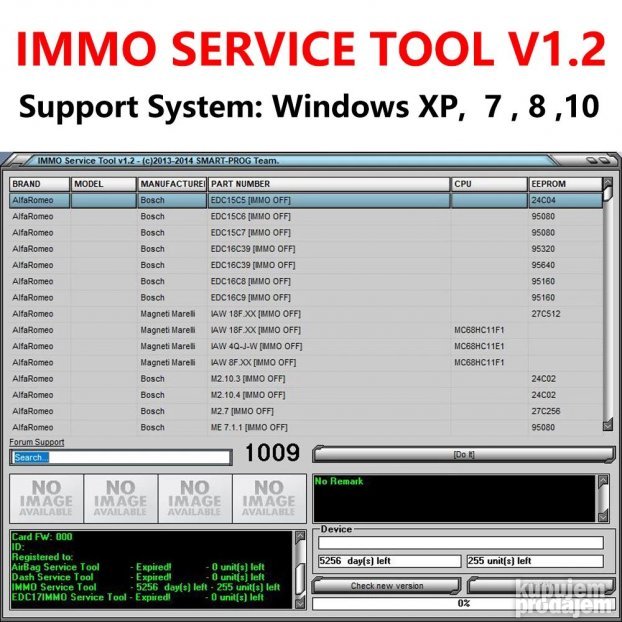 Immo service tool v1.2 Program za autoservisere Novo - KupujemProdajem