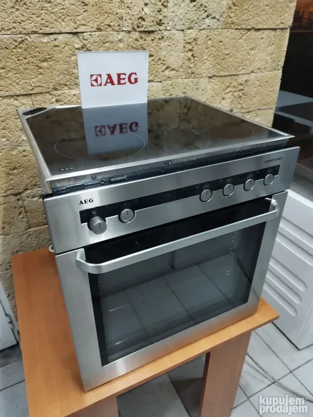 Ugradna zavisna ploča i rerna AEG E4000-1-M inox - KupujemProdajem