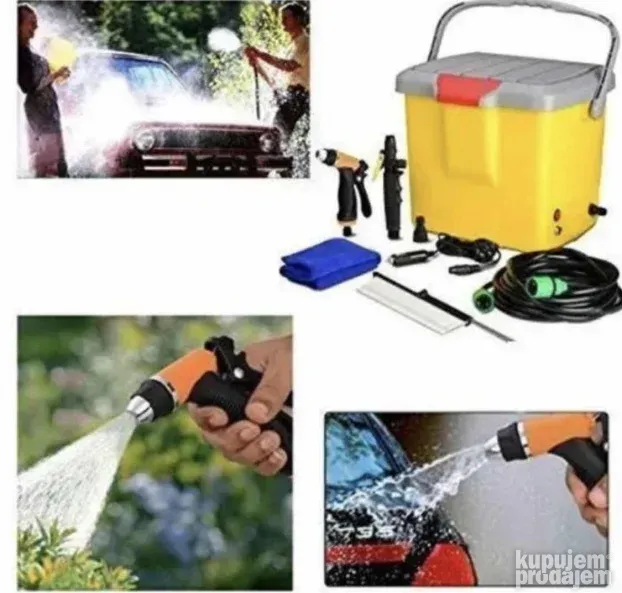 aparat za pranje auta 3u1 pištolj za prskanje cetka kanta - KupujemProdajem