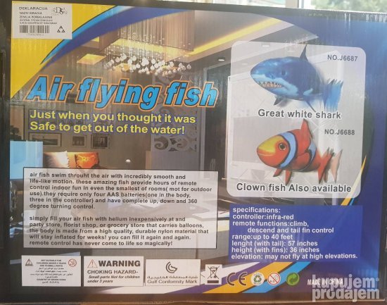 Riba - balon vazdusni - KupujemProdajem