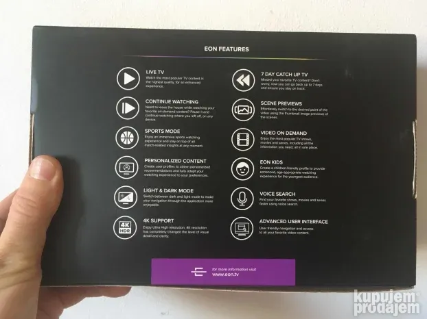 Eony original smart 4K tv box wifi bluetooth SDSTB02 DVB-T2 - KupujemProdajem