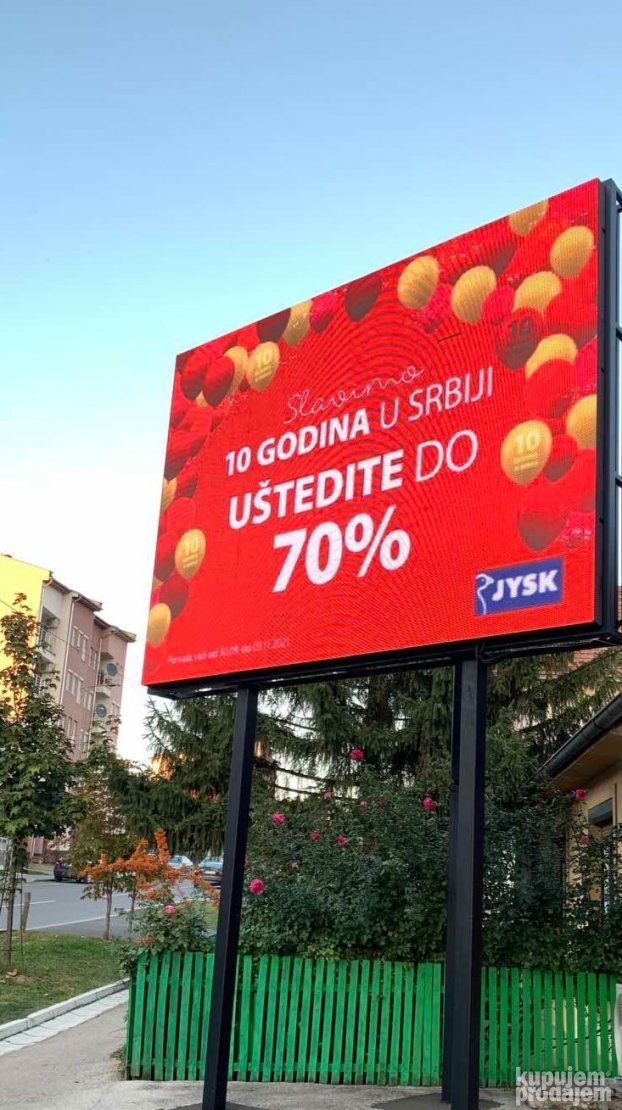 Led bilbord outdoor P6 4x3 m - KupujemProdajem