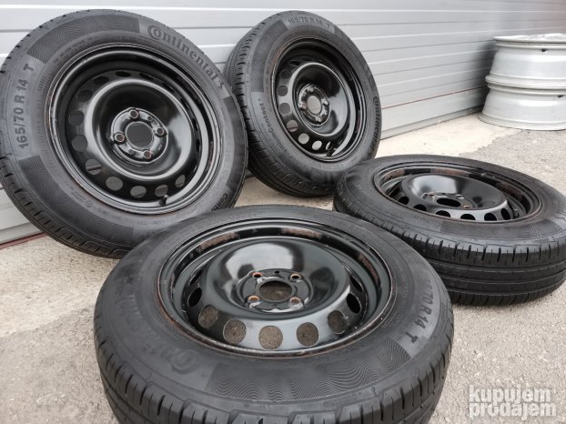 FIAT Punto felne 14 4x98 ORIGINAL Doblo 500 Panda 165/70 R14 ...