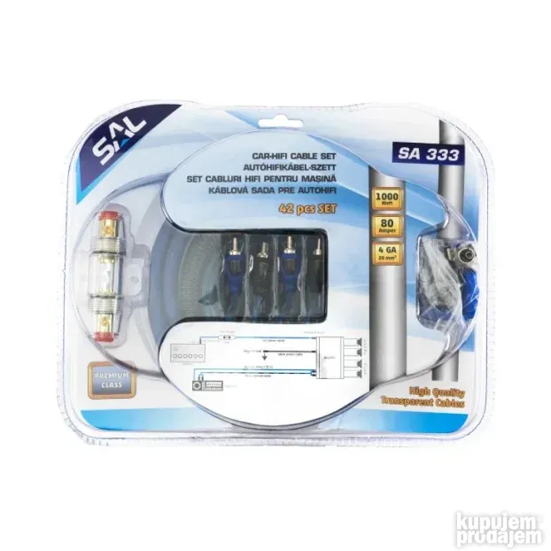 Set za povezivanje auto pojačala SA333 - KupujemProdajem
