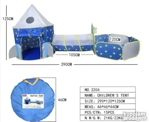 Deciji tuneli, tuneli za devu VIŠE MODELA- deciji sator - KupujemProdajem