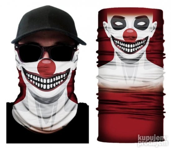 Bandana Marama Klovn Clown Sal Potkapa Maska Model 2 (Pajac ...