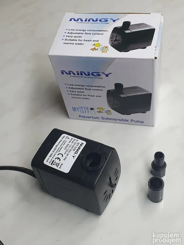 Pumpa za akvarijume/fontane potapajuća MINGY 8w MY038 - KupujemProdajem