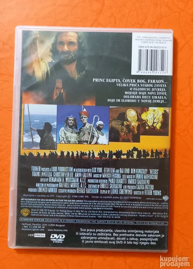 Mojsije deset Božjih zapovesti DVD Stari zavet - KupujemProdajem
