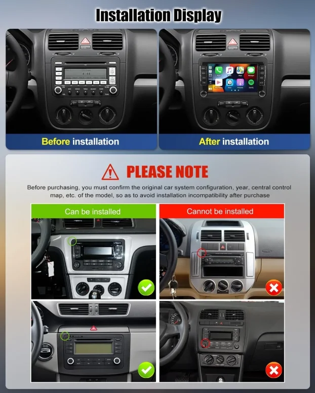 MULTIMEDIJA VW Golf 5 Polo Škoda 4+64GB lista vozila u slika ...
