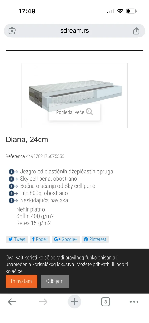 Na prodaju dva dušeka i frižider - KupujemProdajem