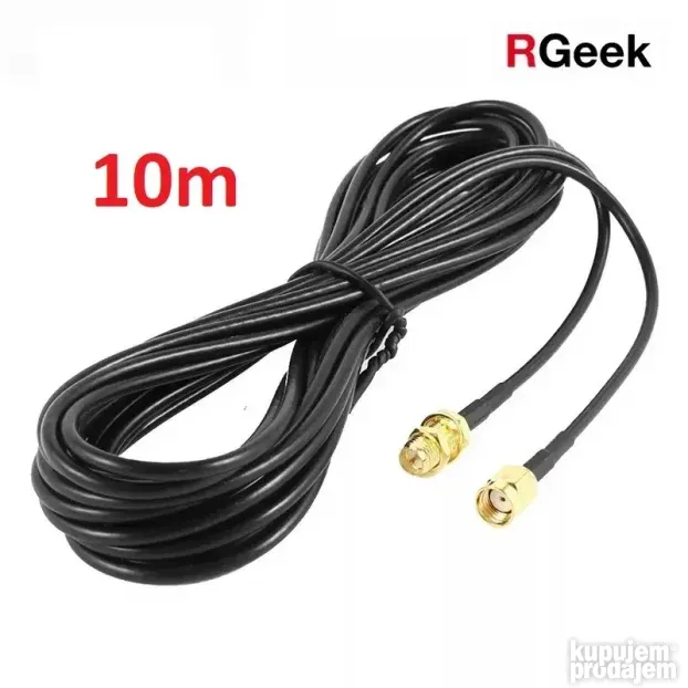 Produžni kabl za Rutere Antene Modeme SMA/RPSMA - 10m - KupujemProdajem