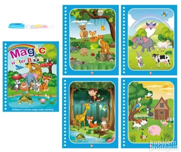 Bojanka Vodena Magicna Model 1 (Motiv Zivotinje Poklon) - KupujemProdajem