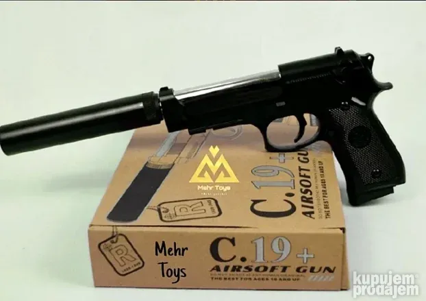 Metalni airsoft C19+ pištolj - KupujemProdajem