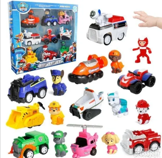 Patrolne šape-Patrolne šape vozila-Paw patrol 9 junaka sapa - KupujemProdajem