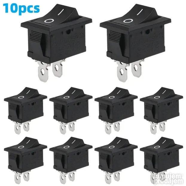 Prekidaci, mikro prekidac, micro switch on off / 10 komada ...
