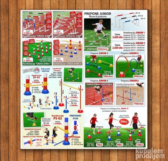 Prepone /set fiksnih prepona ATHLETIC J- 4 prepone - KupujemProdajem