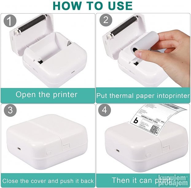 Mini instant bluetooth termalni printer/stampac 15 - KupujemProdajem