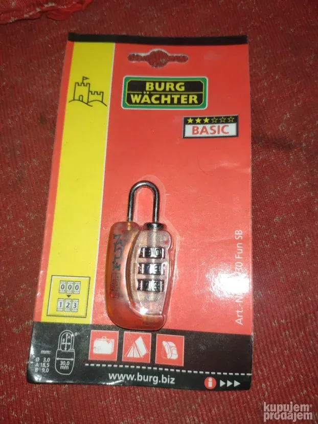 katanac na sifru Burg Watcher - KupujemProdajem