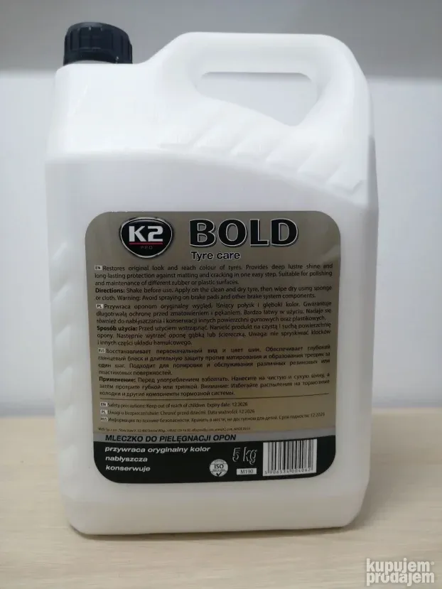 K2 Bold za negu guma 5kg - KupujemProdajem