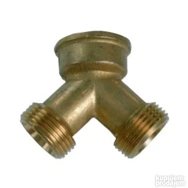 Dupli razdelnik za česmu od 1/2 (sva tri priključka 3/4) - KupujemProdajem