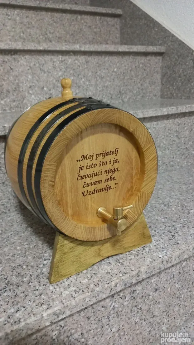 Bagrem,Hrast,dud, drveno bure 3 Litra + mogucnost graviranja ...